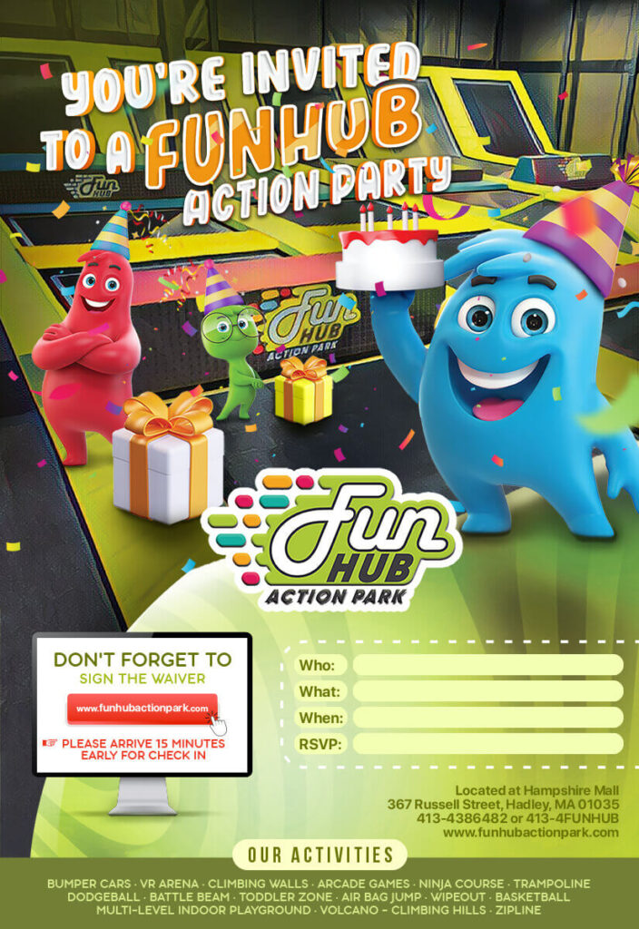Birthday Invitations – Fun Hub Action Park